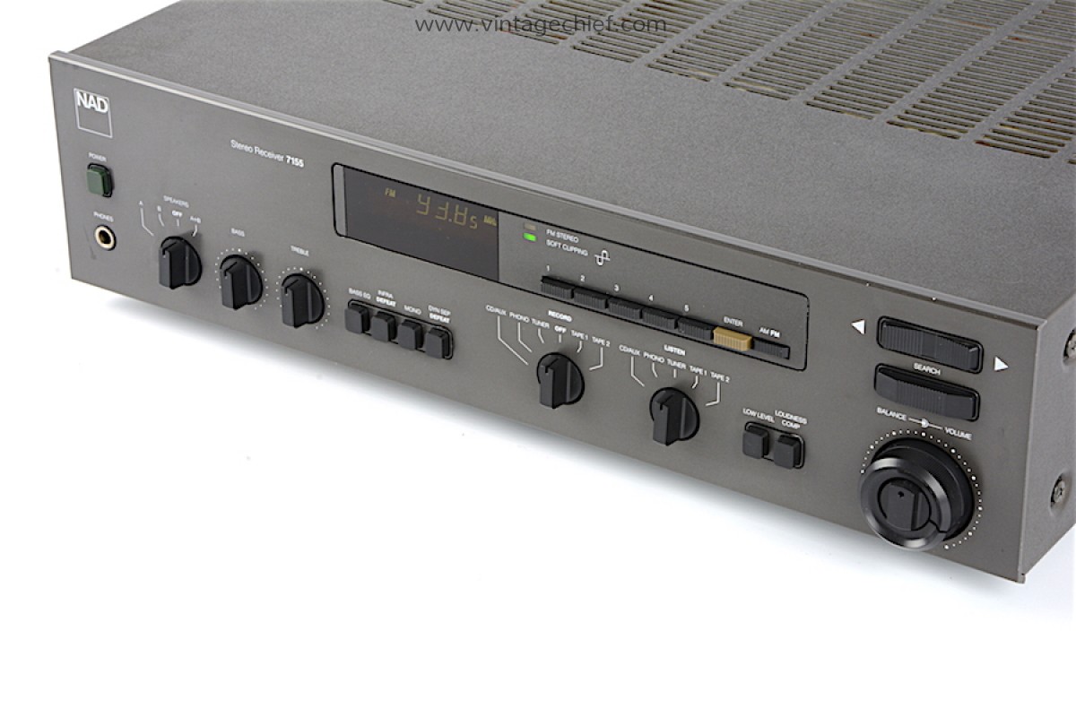 NAD 7155 Receiver | 2 x 50 Watt | Phono MM MC | Stereo | Audio | HiFi