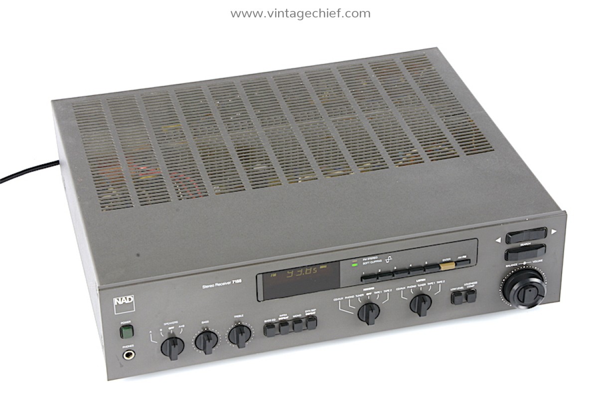 NAD 7155 Receiver | 2 x 50 Watt | Phono MM MC | Stereo | Audio | HiFi