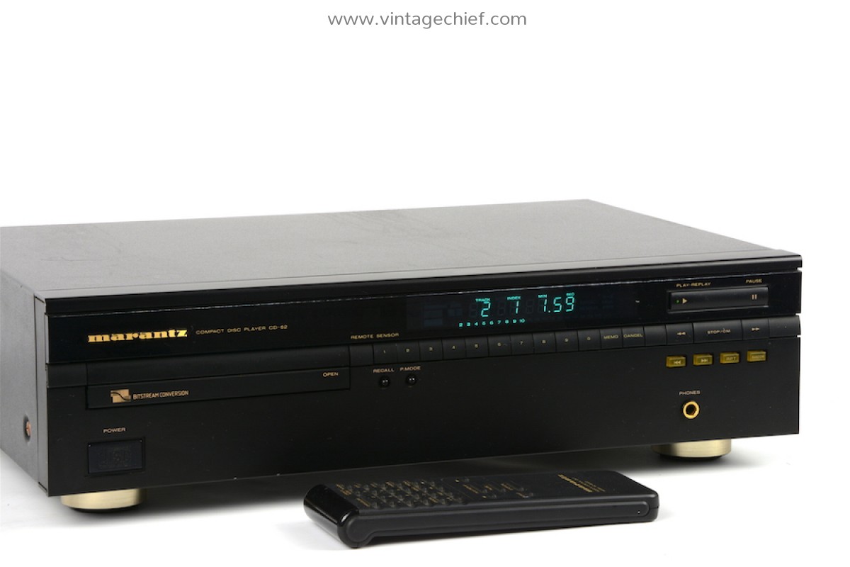 Marantz CD-62 CD Player + Marantz RC-62CD Remote Control | Vintage ...