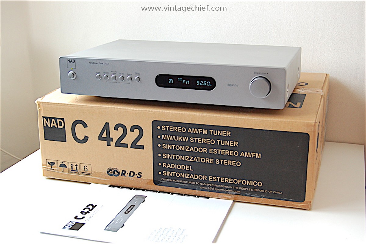 NAD C422 FM AM Tuner + Original Box + Original Manual
