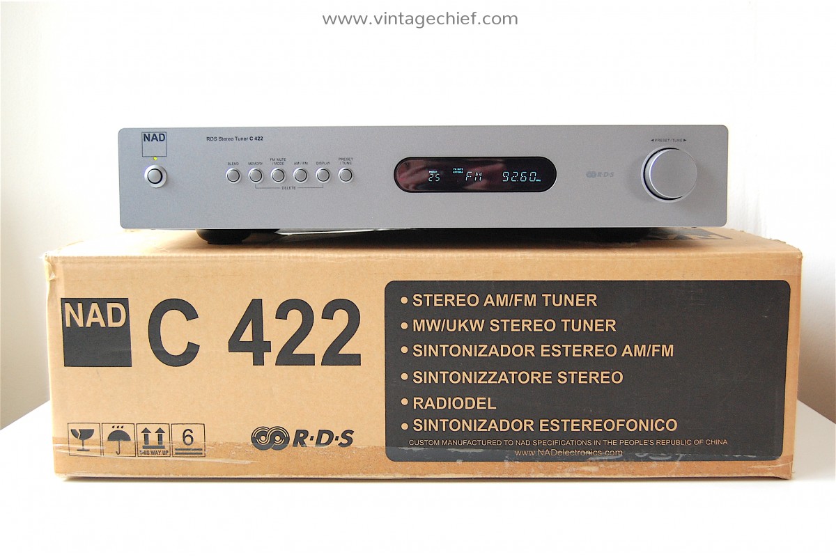 NAD C422 FM AM Tuner + Original Box + Original Manual