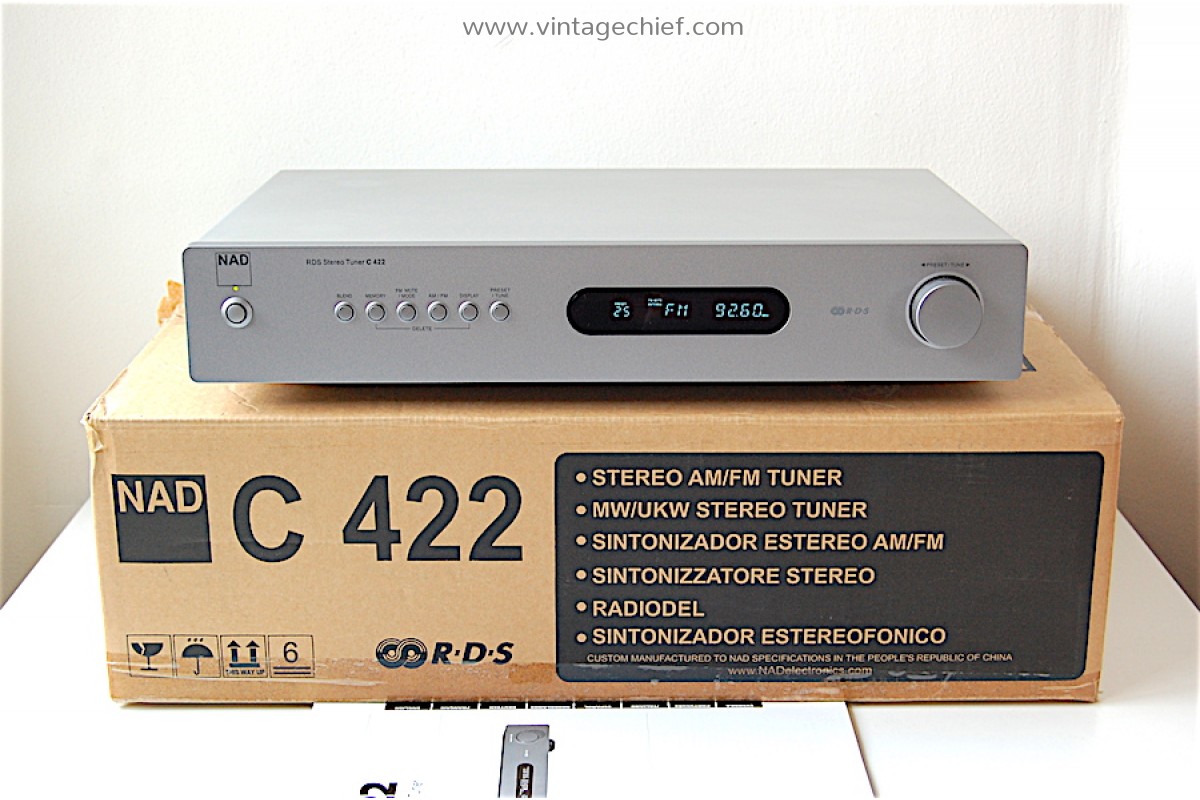 NAD C422 FM AM Tuner + Original Box + Original Manual