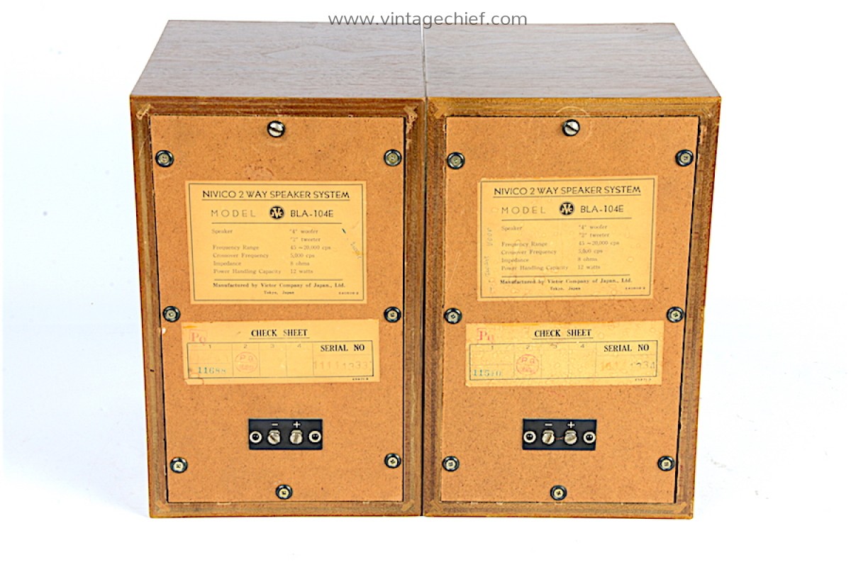 Nivico (JVC) BLA-104E Speakers