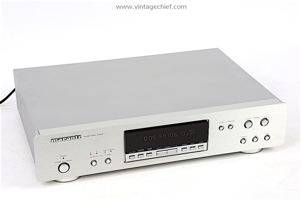 Marantz ST6001 FM AM Tuner | RDS | Silver | Radio | 60 Presets