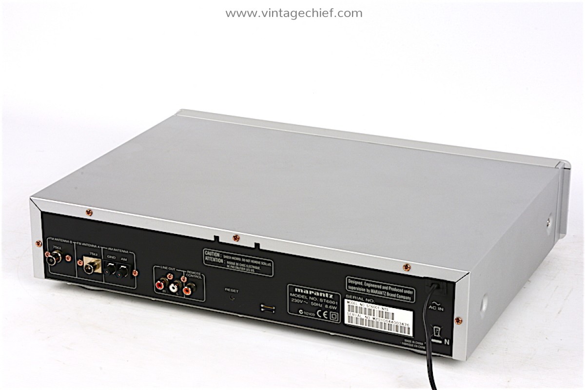 Marantz ST6001 FM AM Tuner | RDS | Silver | Radio | 60 Presets