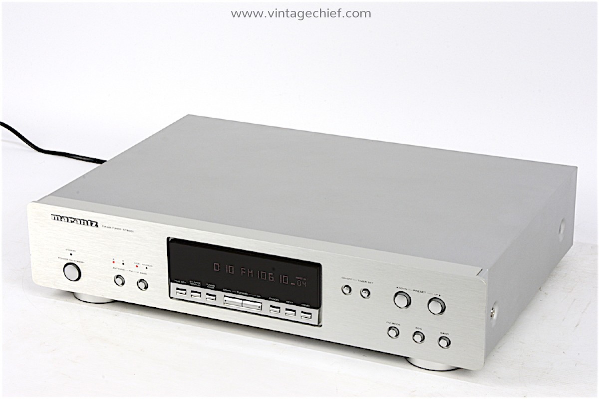Marantz ST6001 FM AM Tuner | RDS | Silver | Radio | 60 Presets