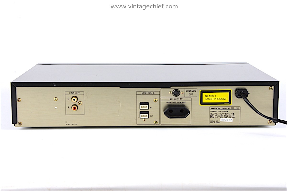 Sony CDP-203 CD Player + Sony RM-D250 Remote Control | Cdplayer | Audio ...