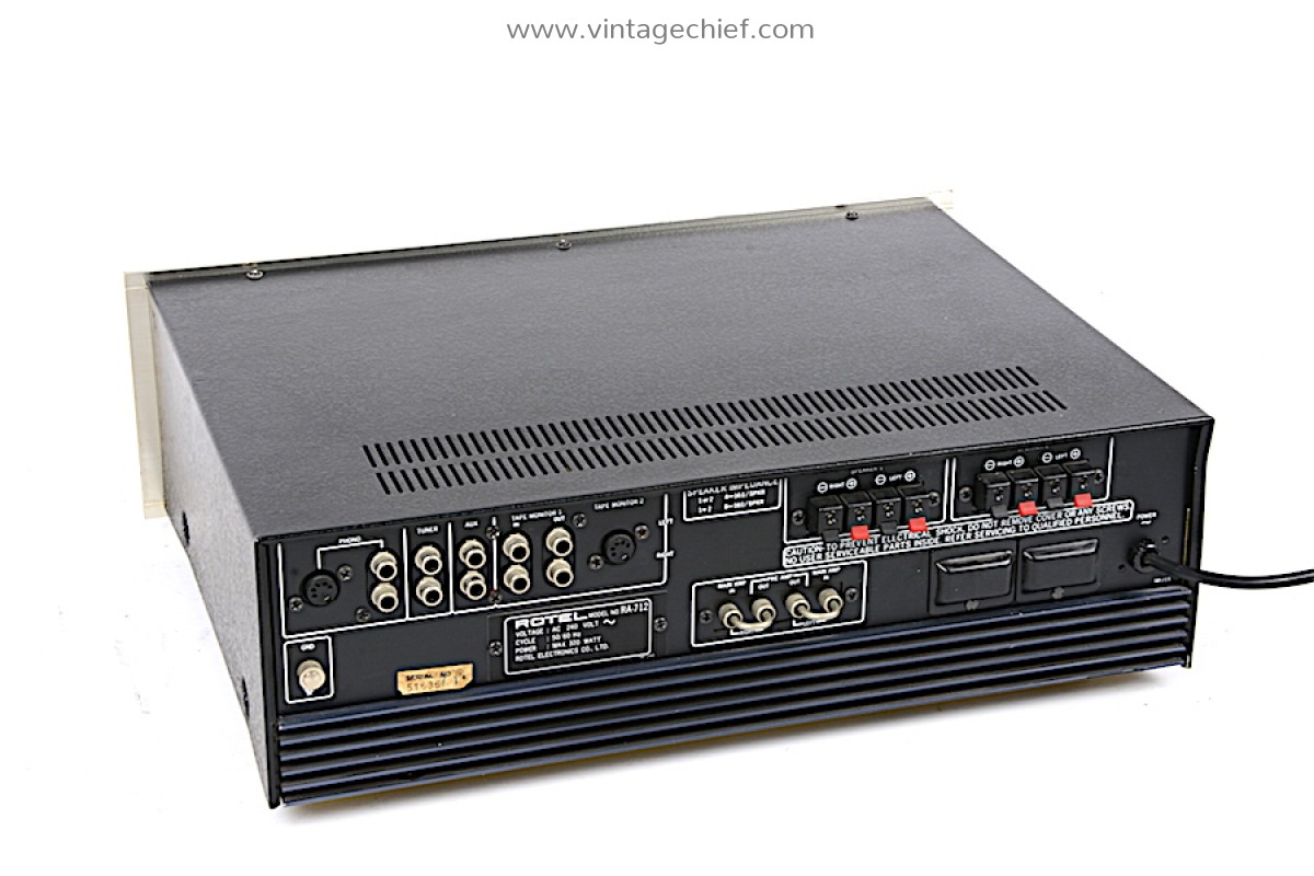 Vintage Rotel RA-712 Amplifier | Serviced | VU Meters | Audio | HiFi