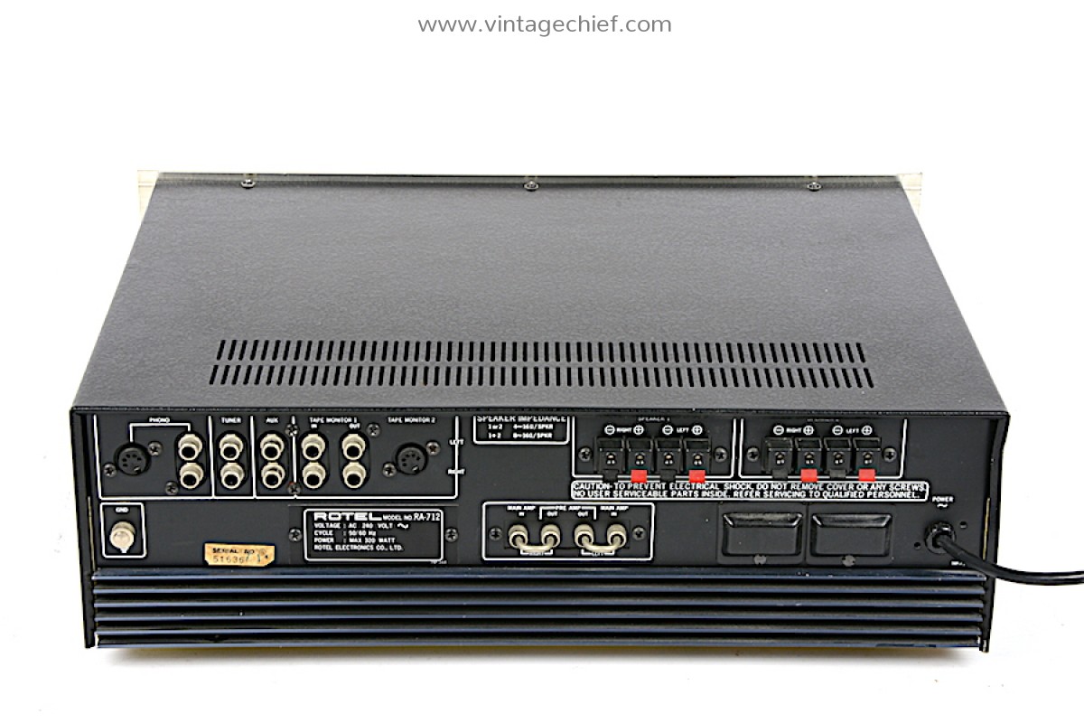 Vintage Rotel RA-712 Amplifier | Serviced | VU Meters | Audio | HiFi