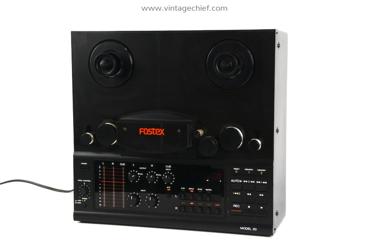 Fostex Model 20 Tape Recorder + Manual | 2 Track | 3 Head