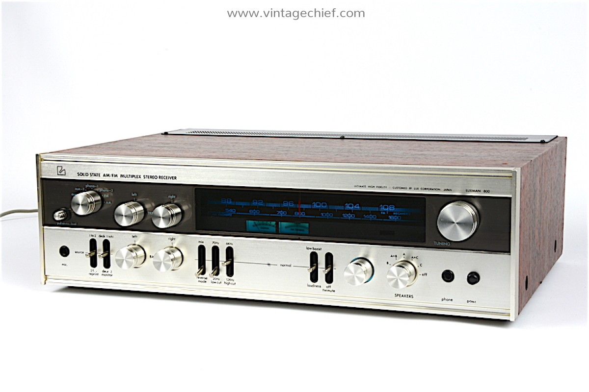 Luxman R-800S Stereo Receiver | Wooden Case | 2 Phono Inputs | Vintage ...