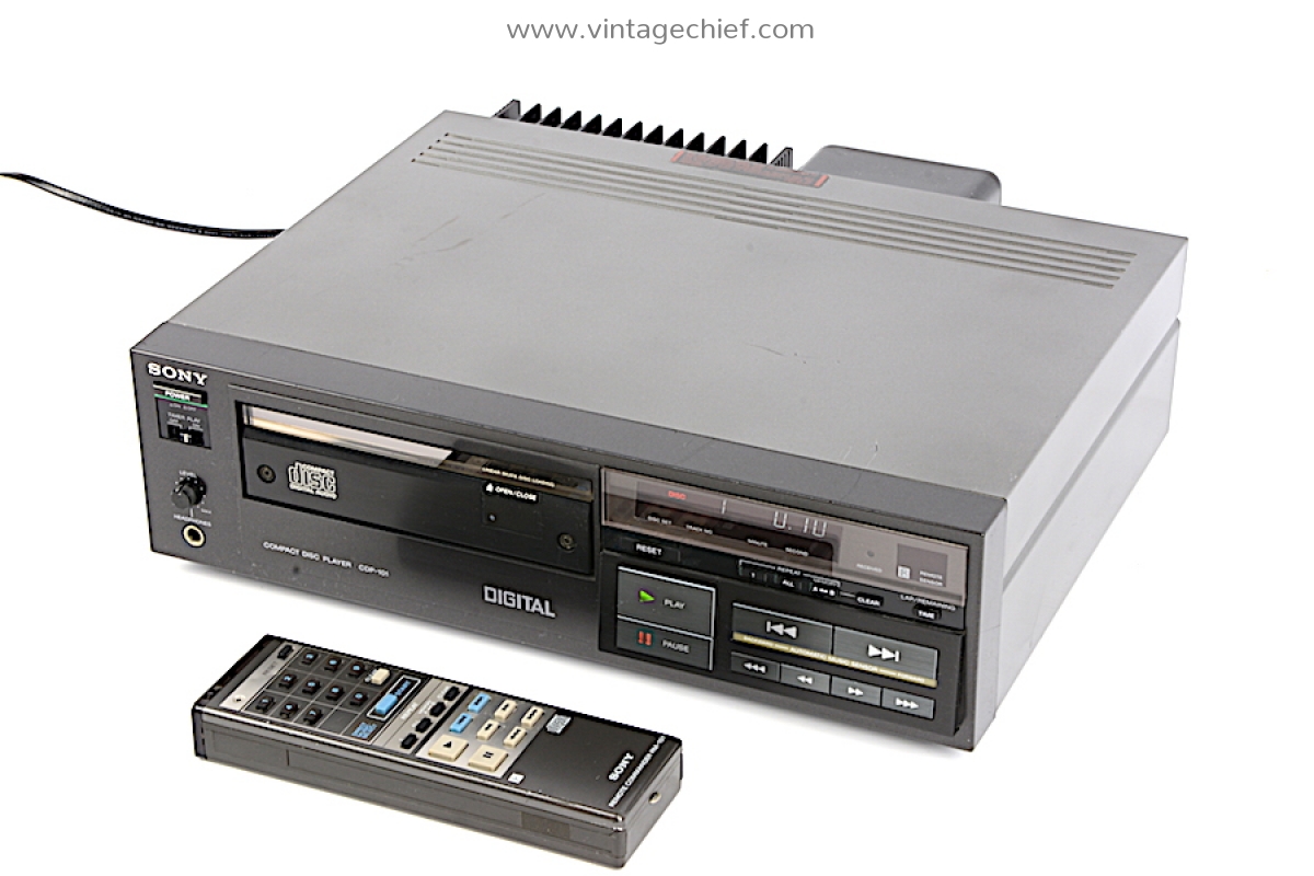 Classic Sony CDP-101 CD Player + Sony RM-101 Remote Control | First CD ...