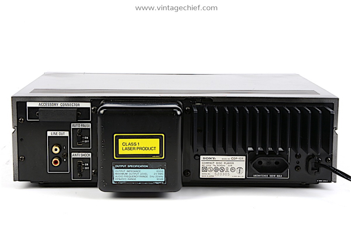 Classic Sony CDP-101 CD Player + Sony RM-101 Remote Control | First CD ...