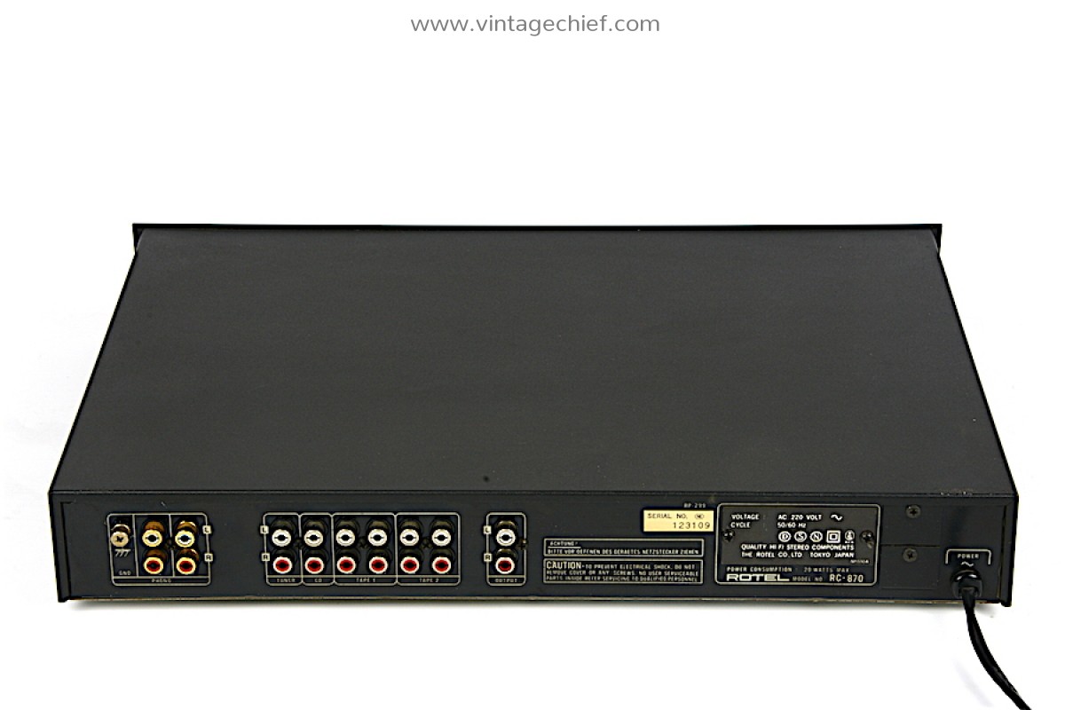 Rotel RC-870 Preamplifier - Phono MM MC