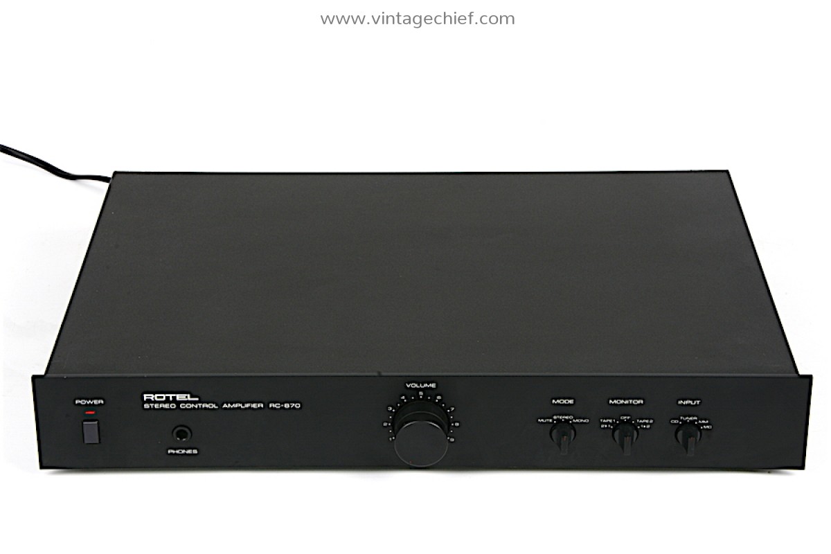 Rotel RC-870 Preamplifier - Phono MM MC