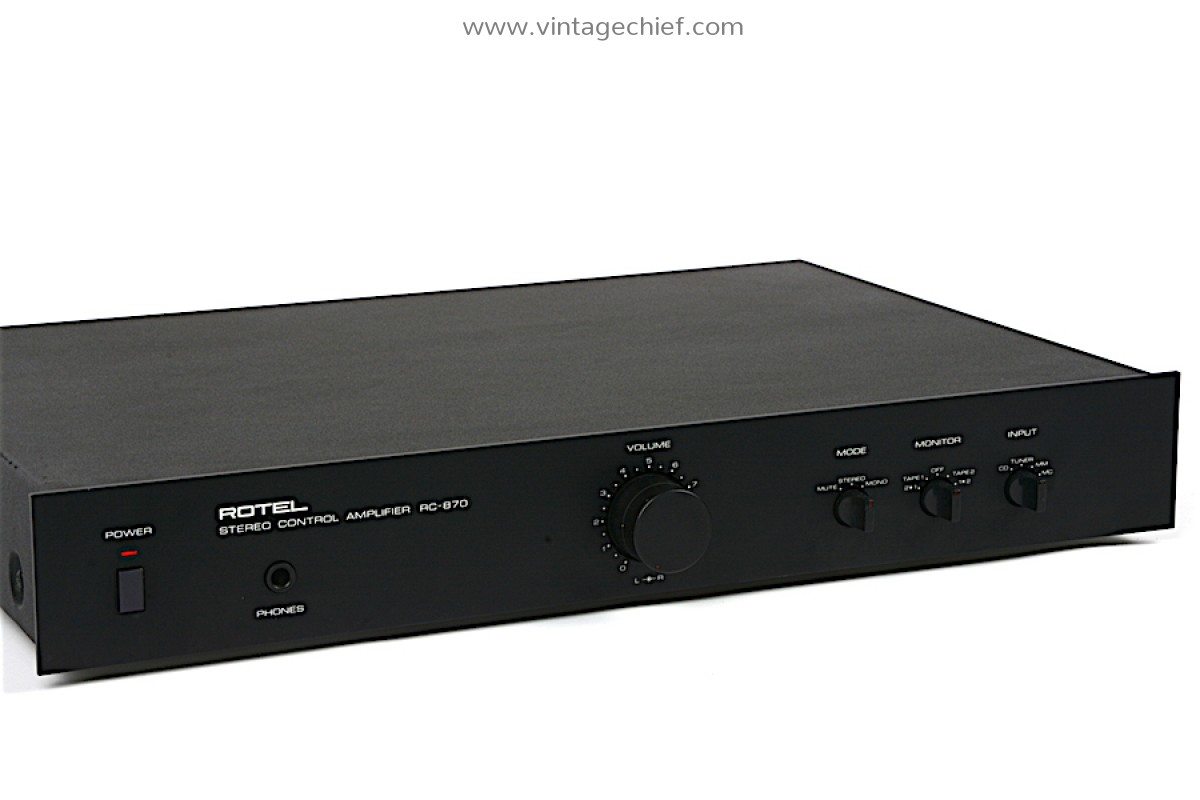 Rotel RC-870 Preamplifier - Phono MM MC