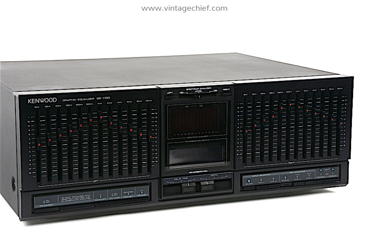 Kenwood GE-1100 12 Band Stereo Graphic Equalizer - Spectrum Analizer ...