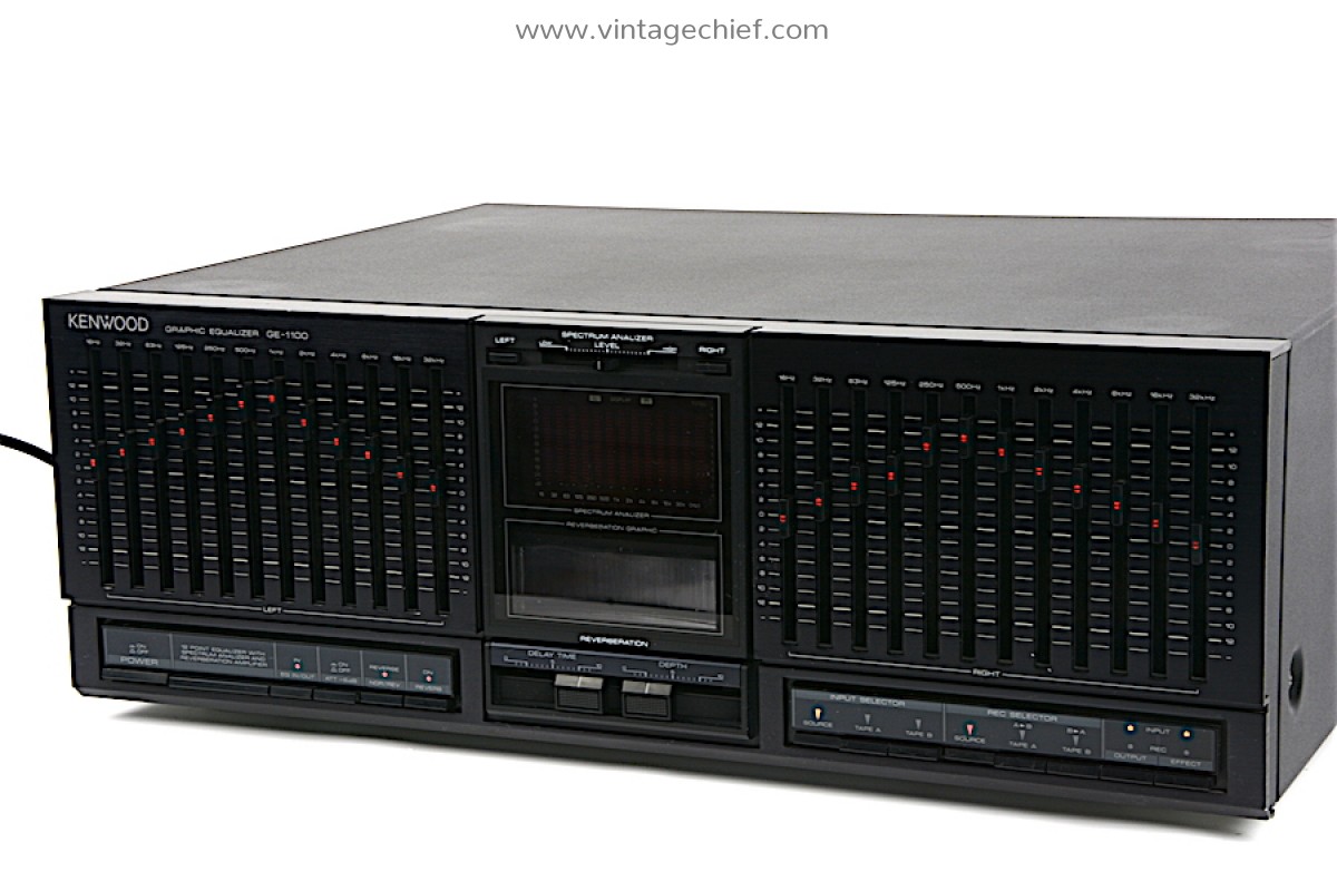Kenwood GE-1100 12 Band Stereo Graphic Equalizer - Spectrum Analizer ...