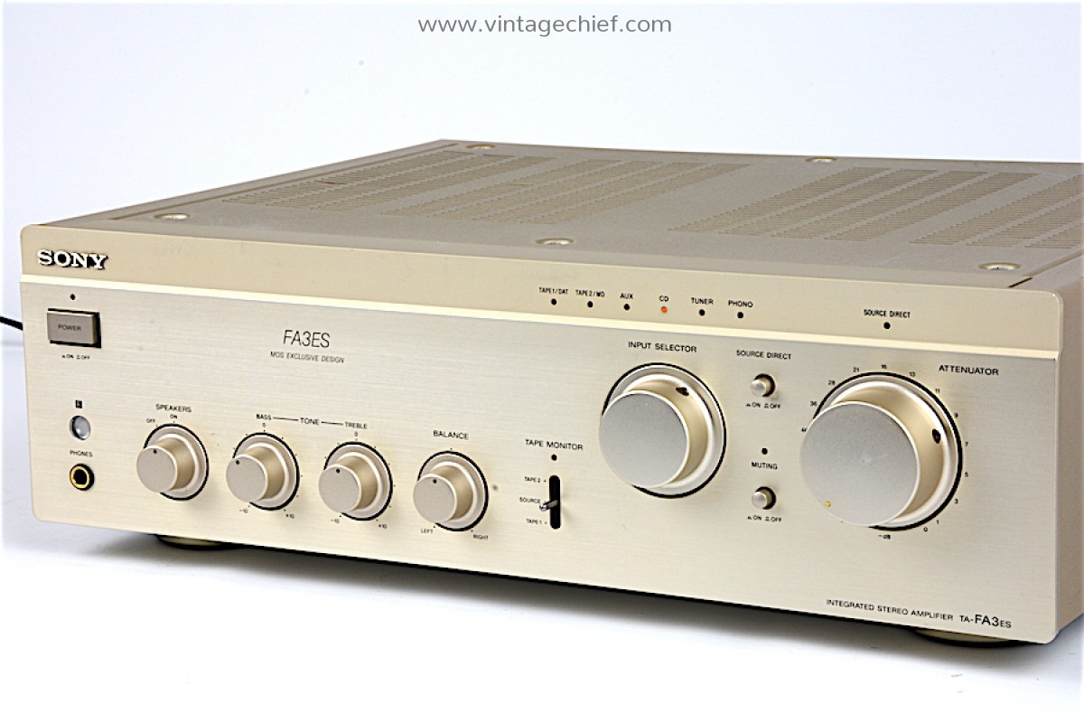 High End Sony TA-FA3ES Amplifier - Champagne - Phono MM MC - Sony ES