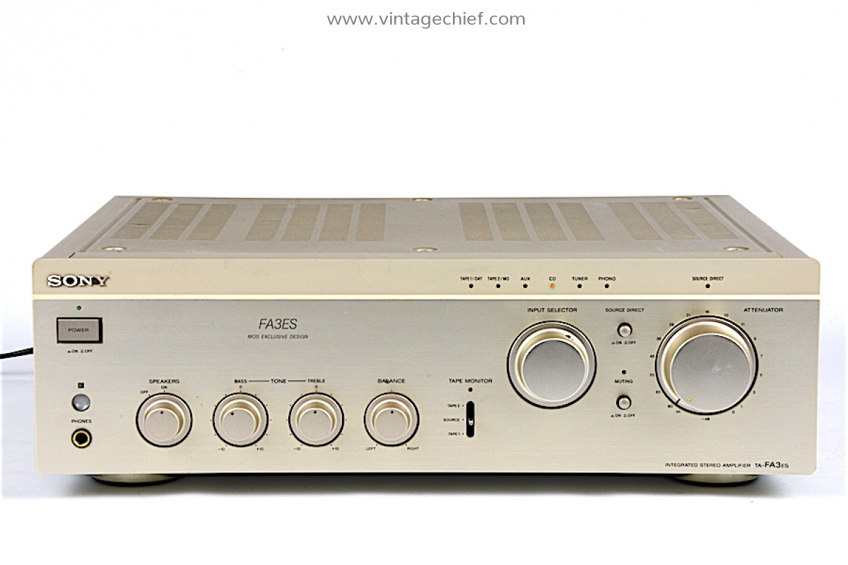 High End Sony TA-FA3ES Amplifier - Champagne - Phono MM MC - Sony ES