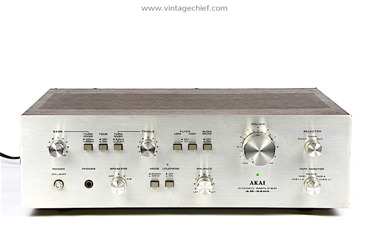 Akai AM-2400 Integrated Stereo Amplifier | Phono | Vintage | Wooden ...