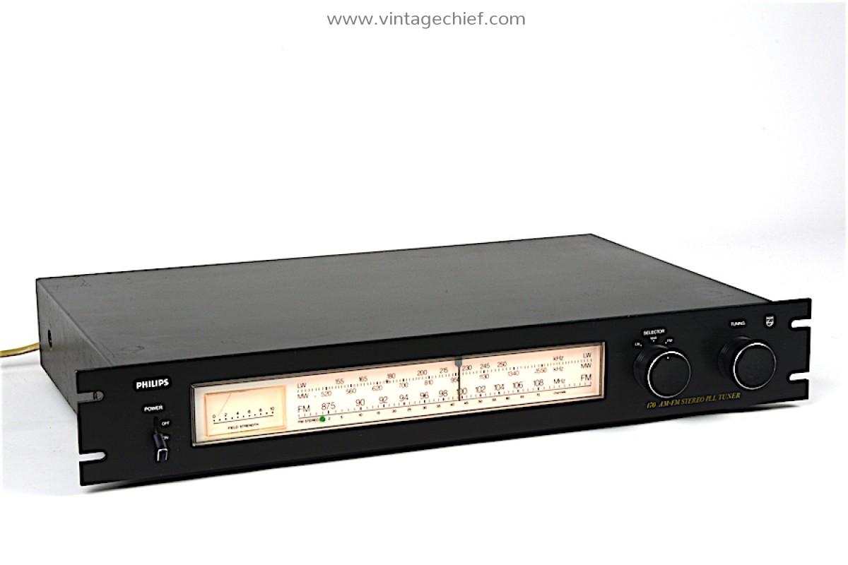 Philips 22AH170 FM AM Tuner | Illuminated Tuner Scale | Analog Tuner ...