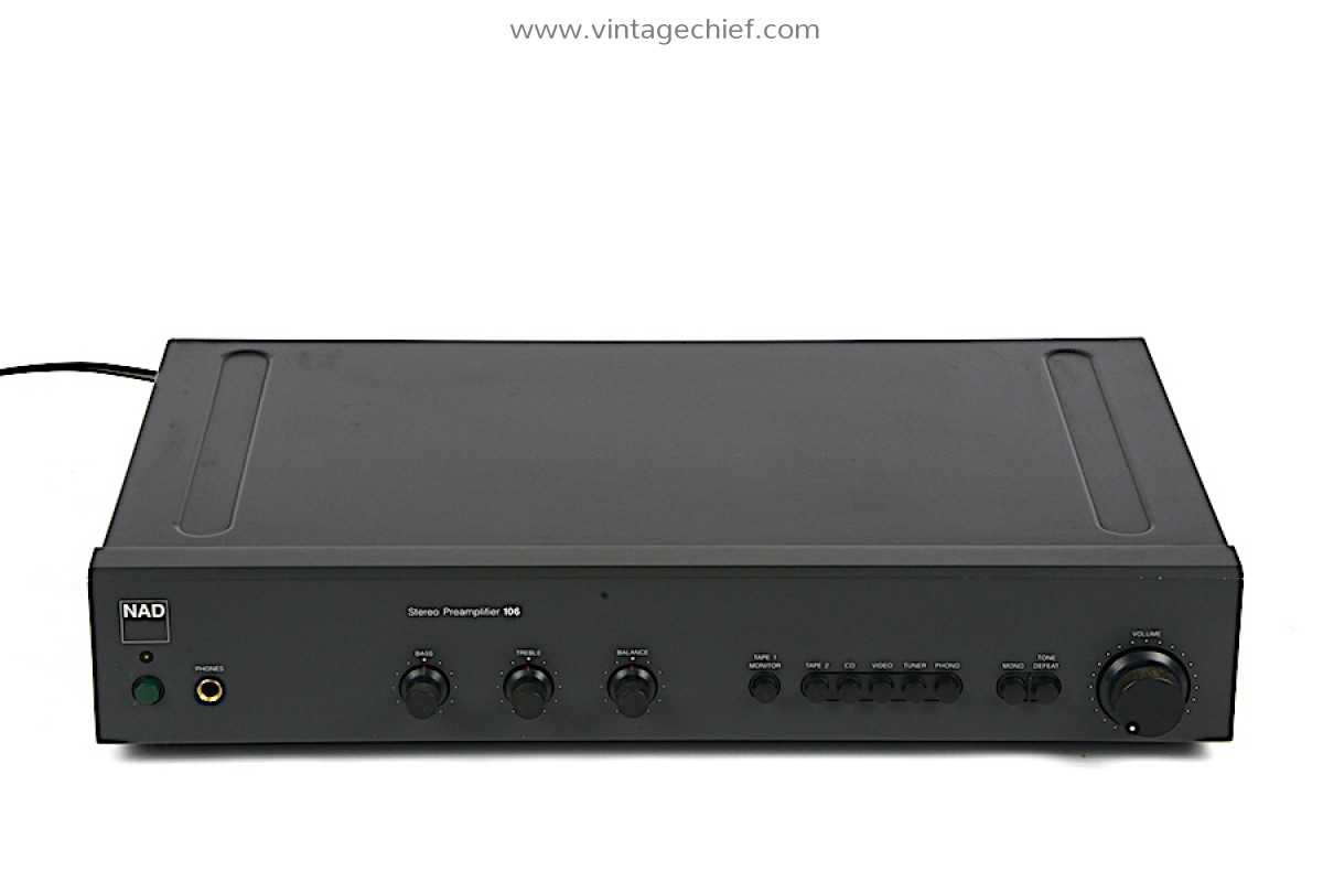 Audiophile NAD 106 Preamplifier | Balanced XLR Outputs | Phono MM MC