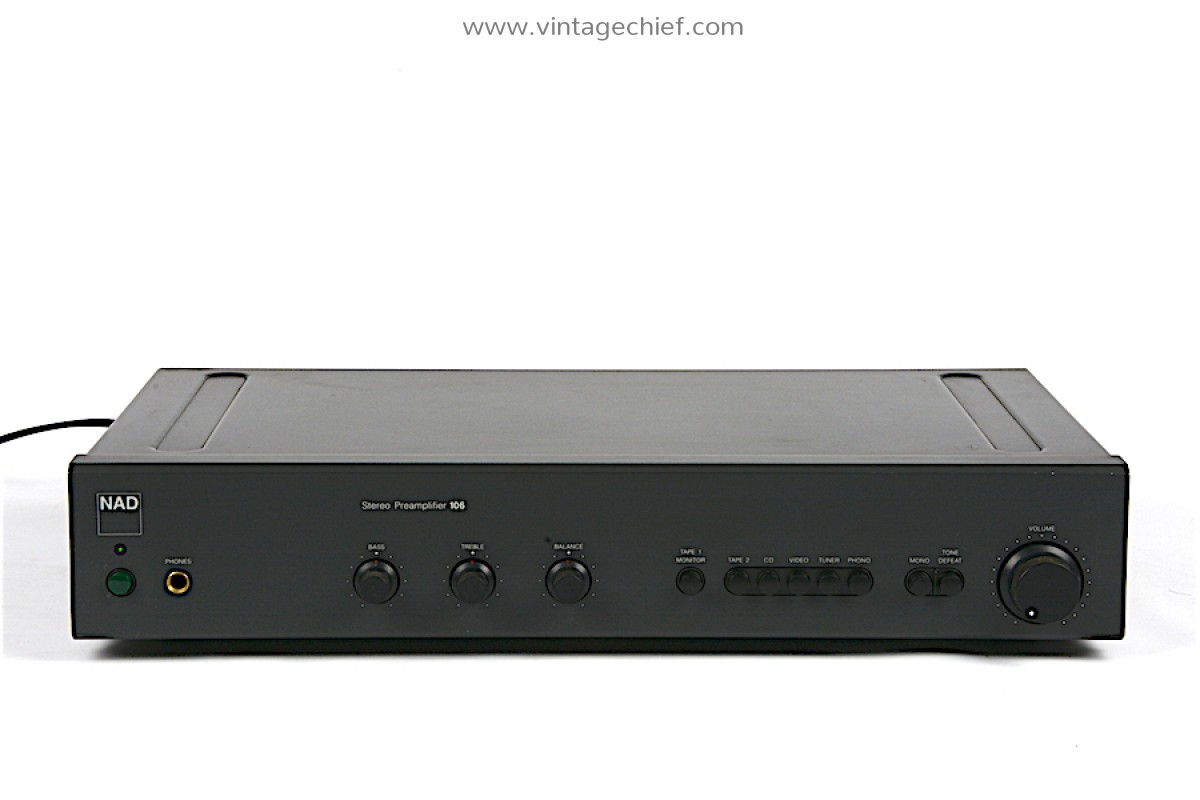 Audiophile NAD 106 Preamplifier | Balanced XLR Outputs | Phono MM MC