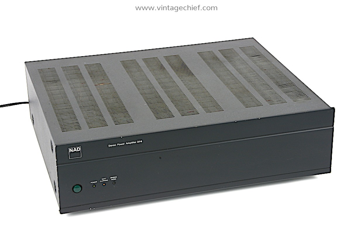 NAD 214 Stereo Power Amplifier | 2 x 80 Watts Stereo | 240 Watt Mono