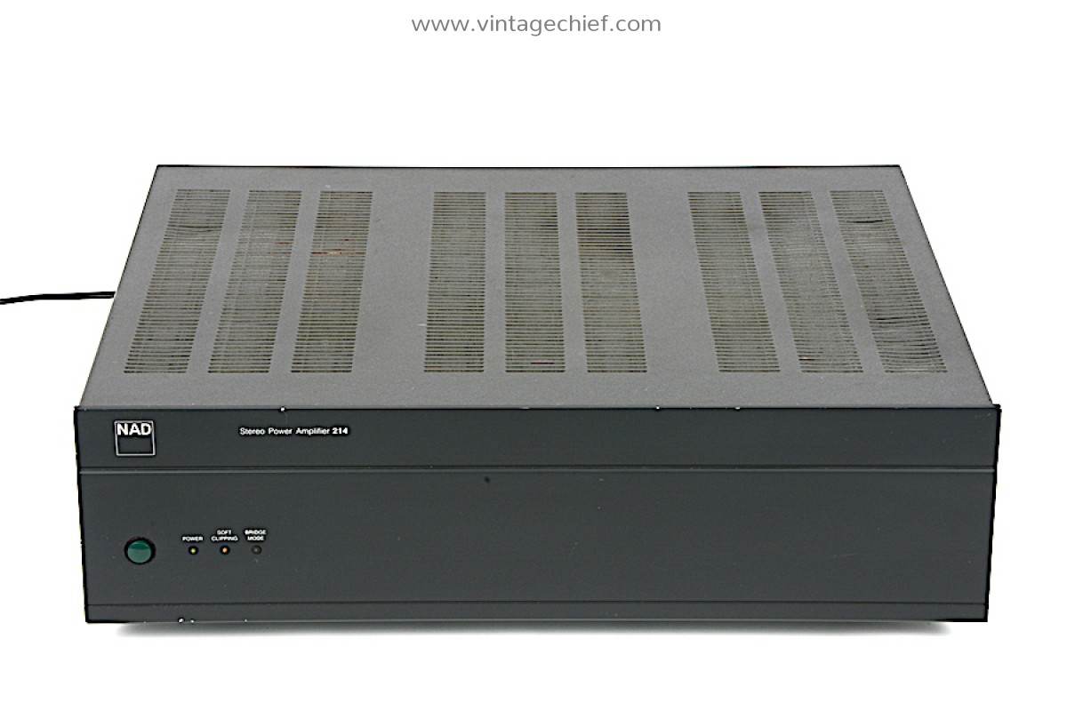 NAD 214 Stereo Power Amplifier | 2 x 80 Watts Stereo | 240 Watt Mono
