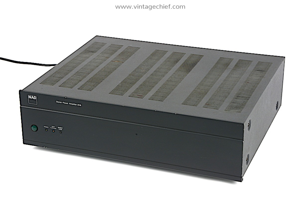 NAD 214 Stereo Power Amplifier | 2 x 80 Watts Stereo | 240 Watt Mono