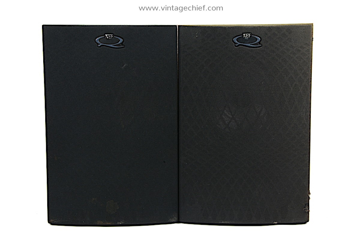 KEF Q15 Speakers + Speaker Grills | Mahogany Finish | KEF Uni-Q