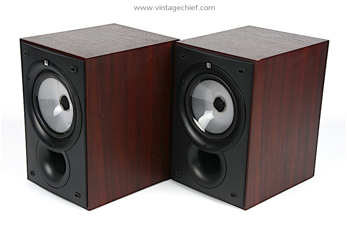 KEF Q15 Speakers + Speaker Grills | Mahogany Finish | KEF Uni-Q