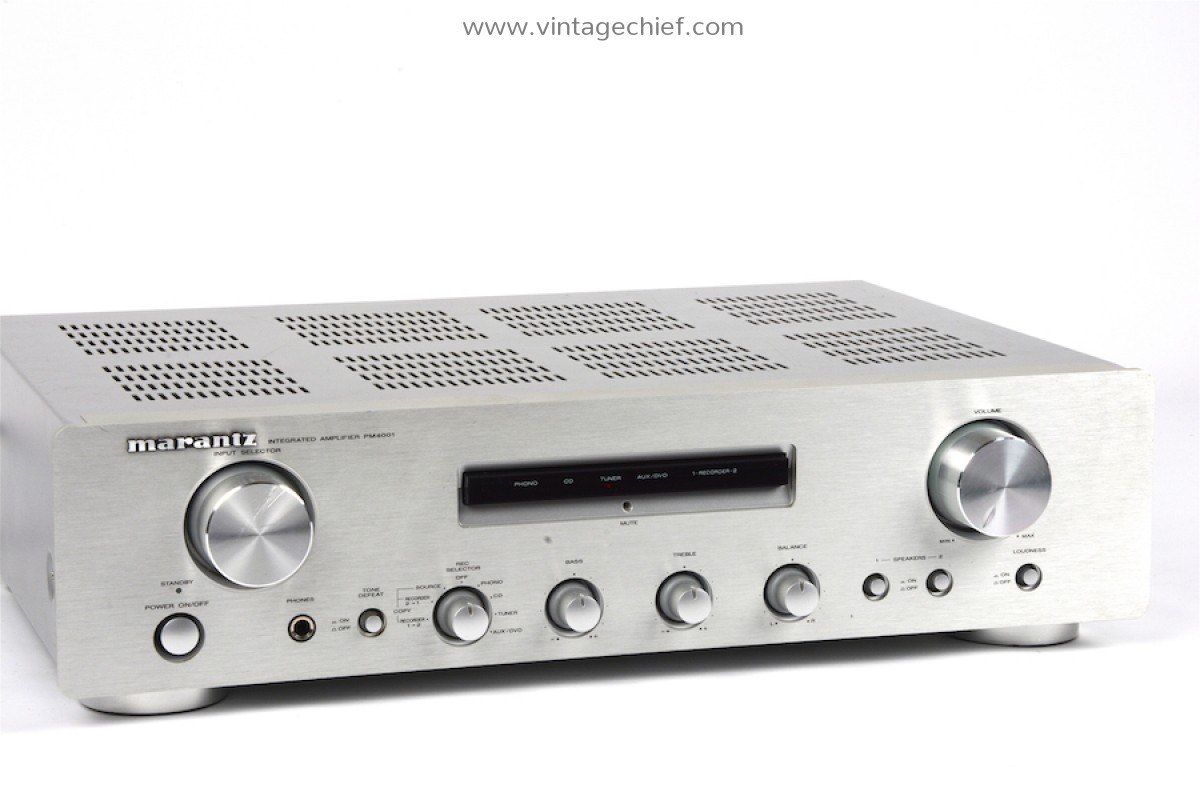 Marantz PM4001 Amplifier | Silver | Phono | 2 x 40 Watt | Stereo