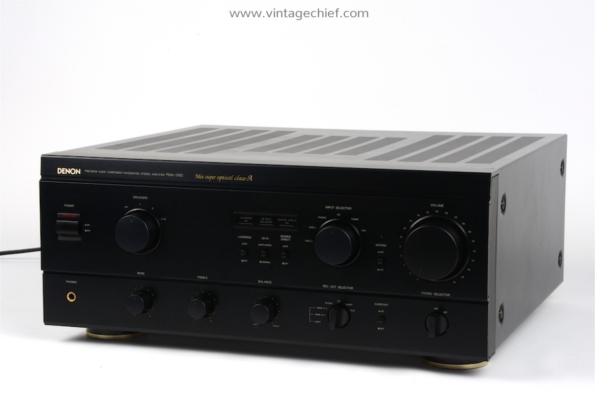 High End Denon PMA-1560 Amplifier + Manual | Serviced | 2 x 150 Watt ...