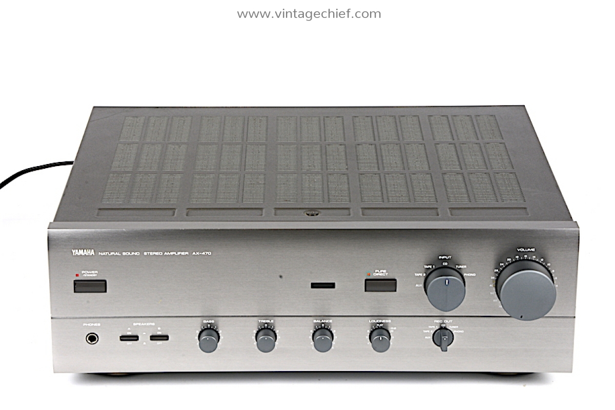 Yamaha AX-470 Natural Sound Stereo Amplifier | Titanium | 2 x 65 Watt ...