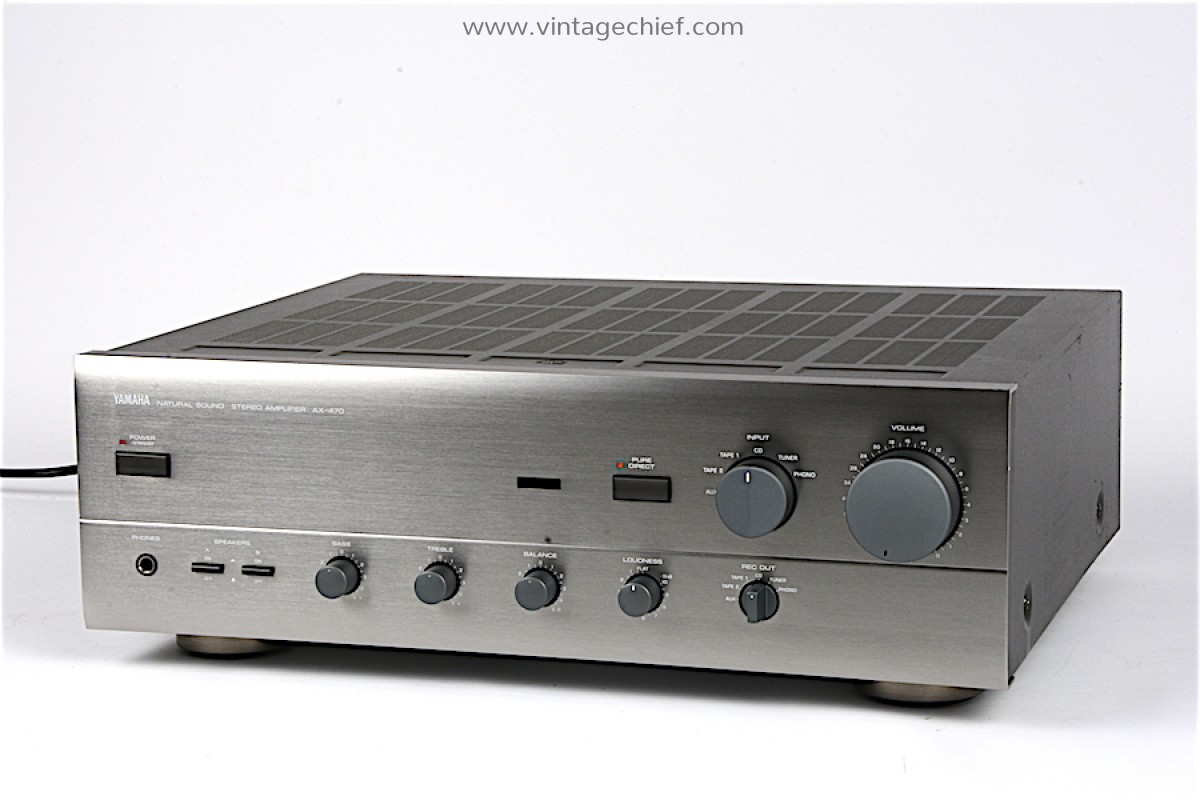 Yamaha AX-470 Natural Sound Stereo Amplifier | Titanium | 2 x 65 Watt ...