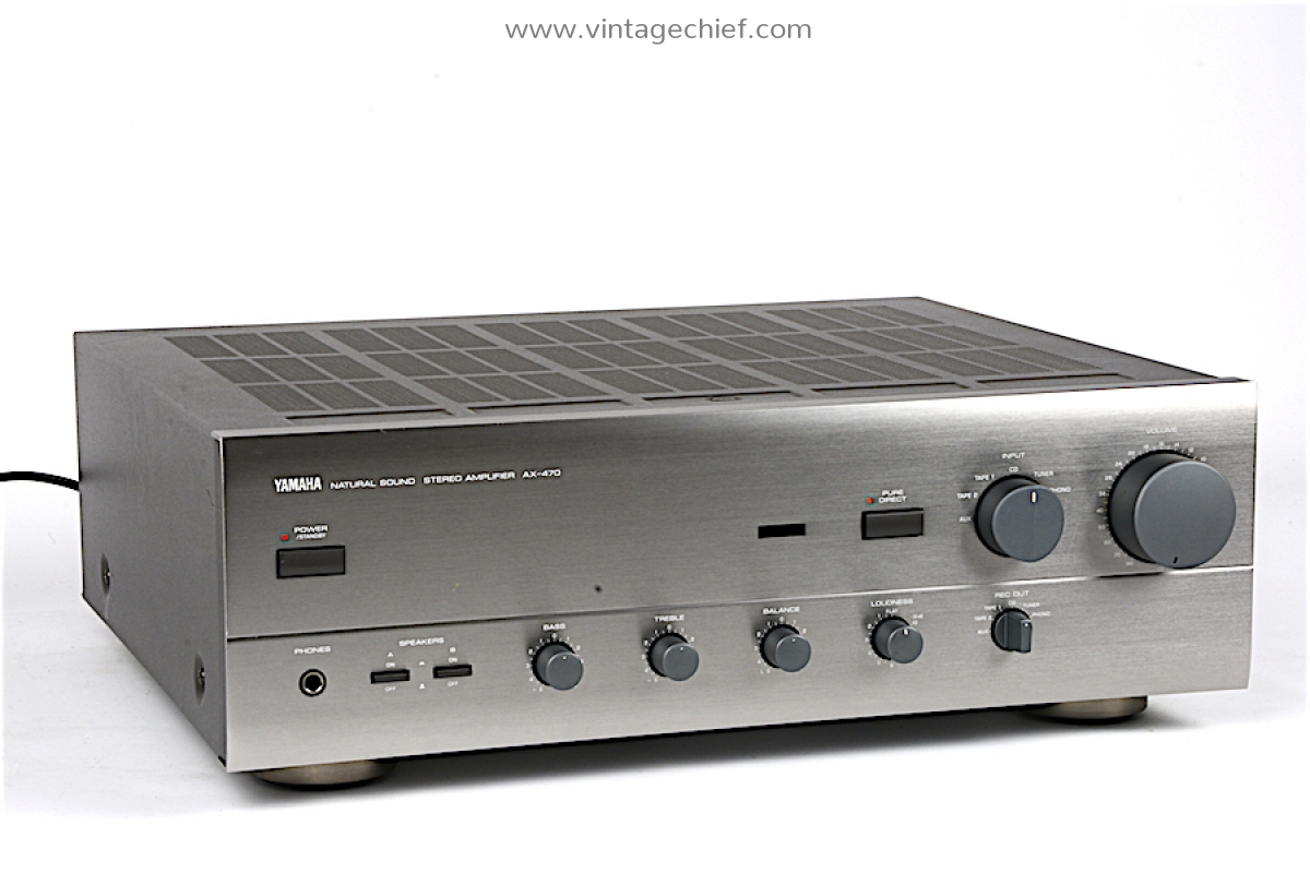 Yamaha AX-470 Natural Sound Stereo Amplifier | Titanium | 2 x 65 Watt ...