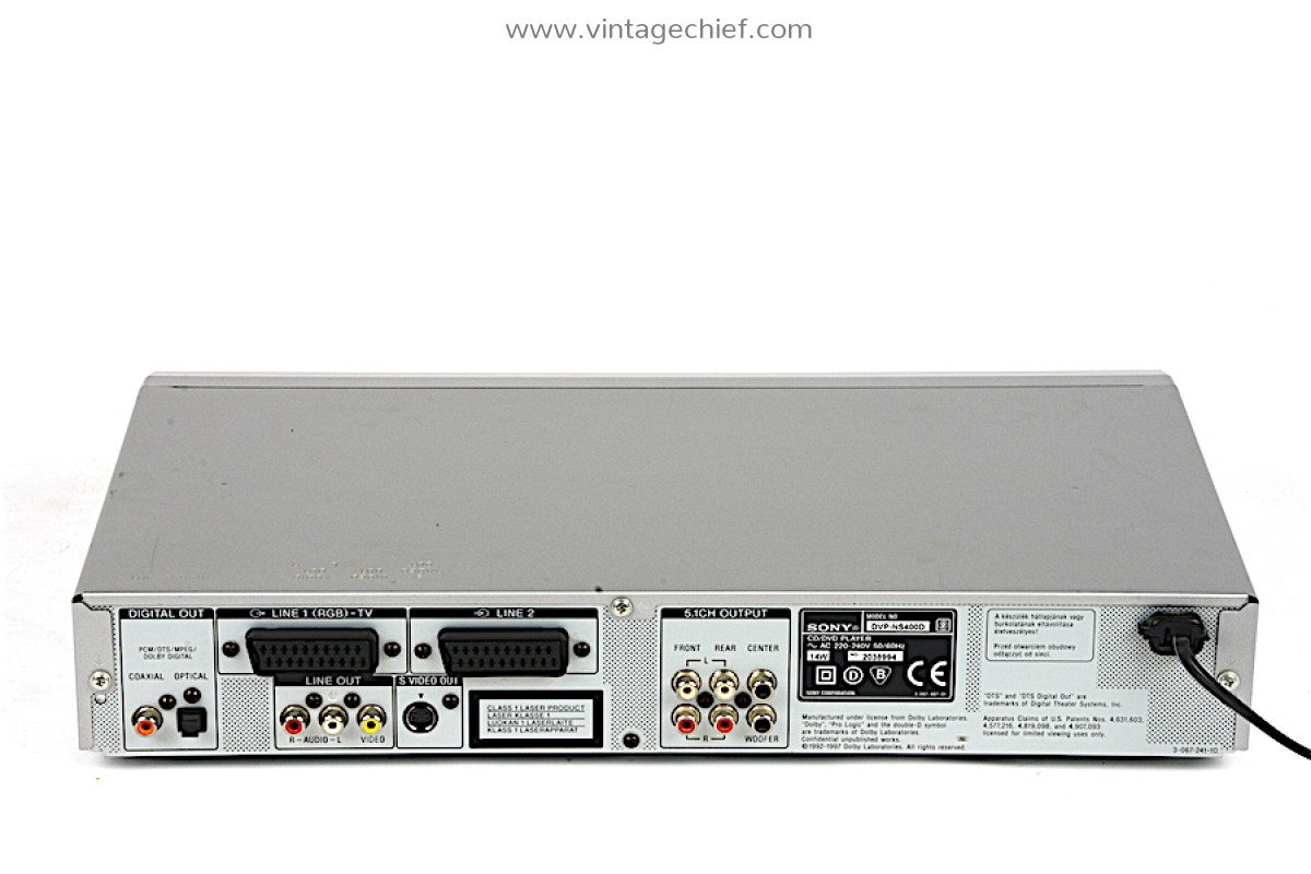 Sony DVP-NS400D CD DVD Player | Silver | Dolby Digital + DTS Decoders