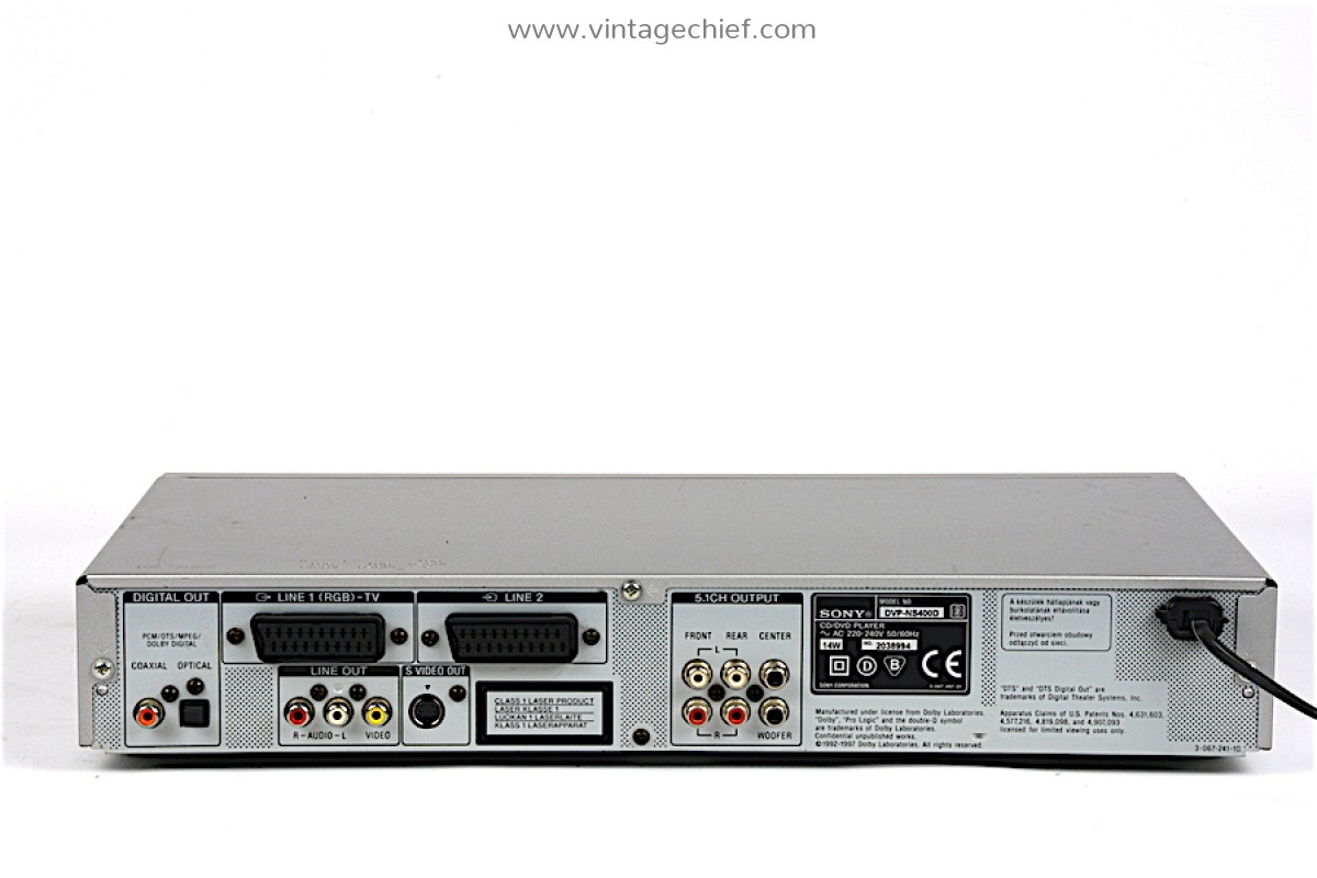 Sony DVP-NS400D CD DVD Player | Silver | Dolby Digital + DTS Decoders