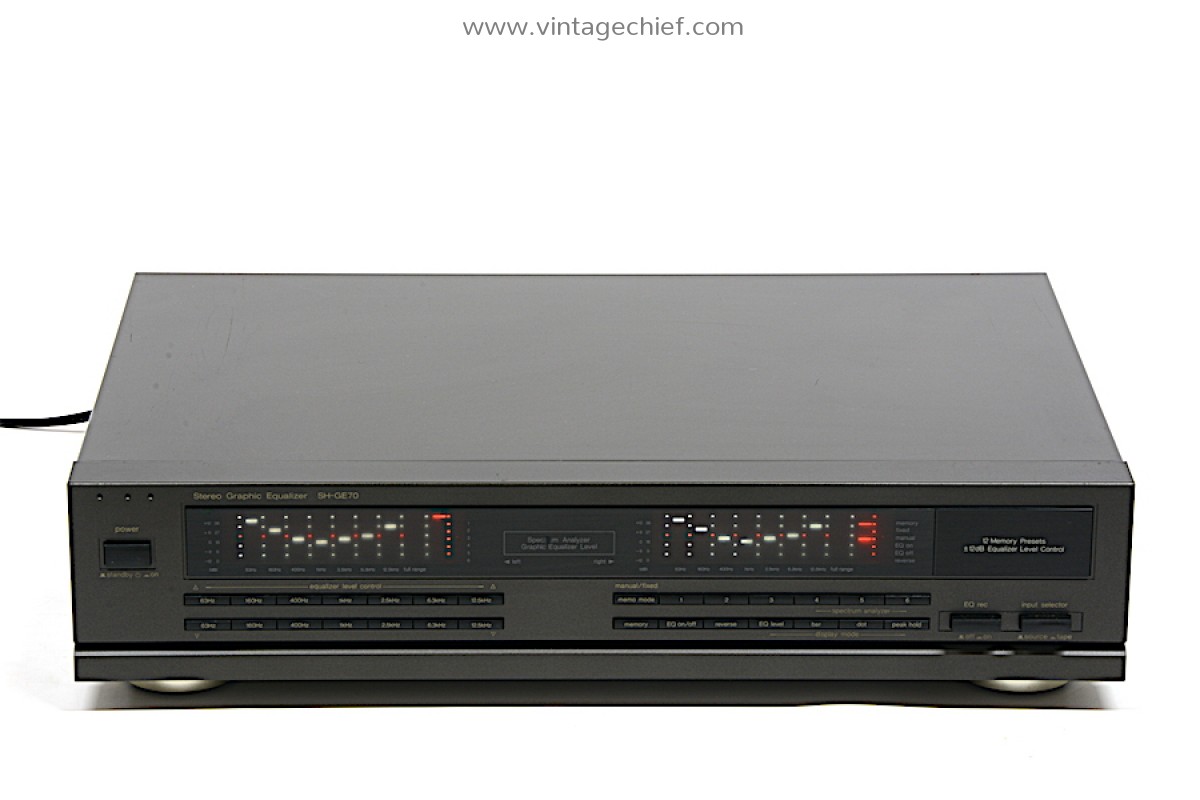Technics SH-GE70 7 Band Stereo Graphic Equalizer | Spectrum Analyzer ...