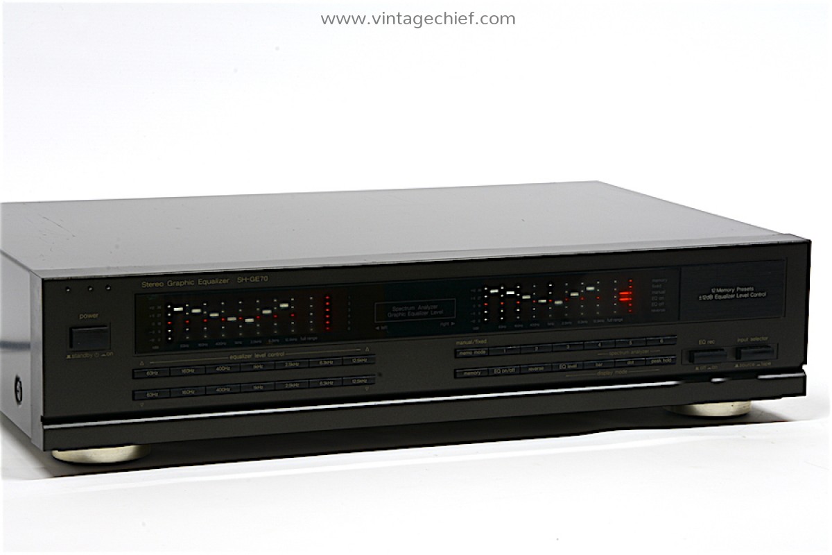 Technics SH-GE70 7 Band Stereo Graphic Equalizer | Spectrum Analyzer ...