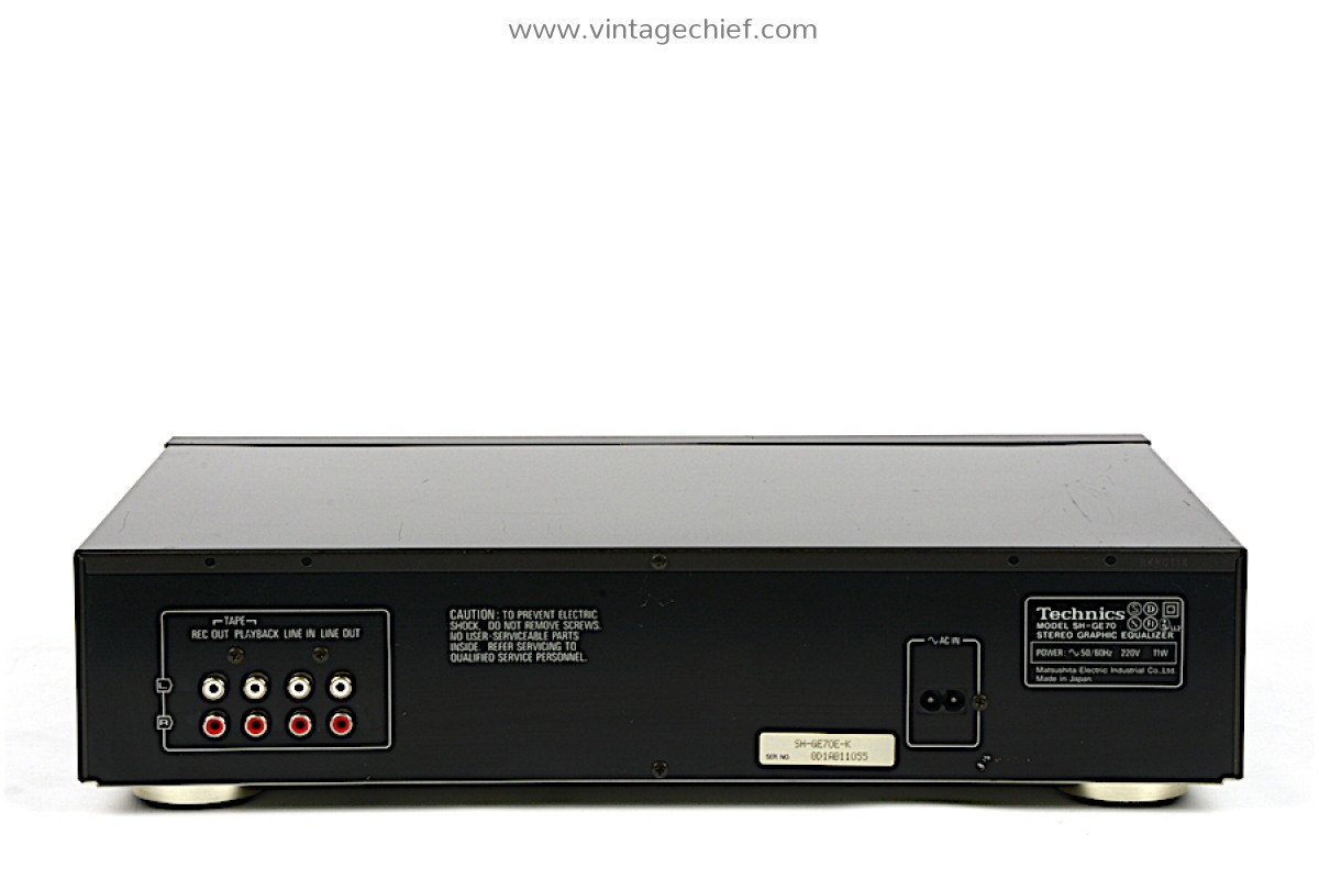 Technics SH-GE70 7 Band Stereo Graphic Equalizer | Spectrum Analyzer ...