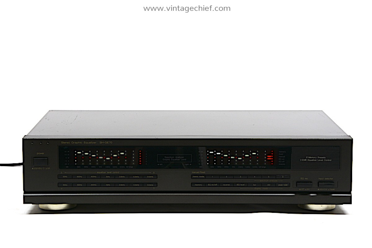 Technics SH-GE70 7 Band Stereo Graphic Equalizer | Spectrum Analyzer ...