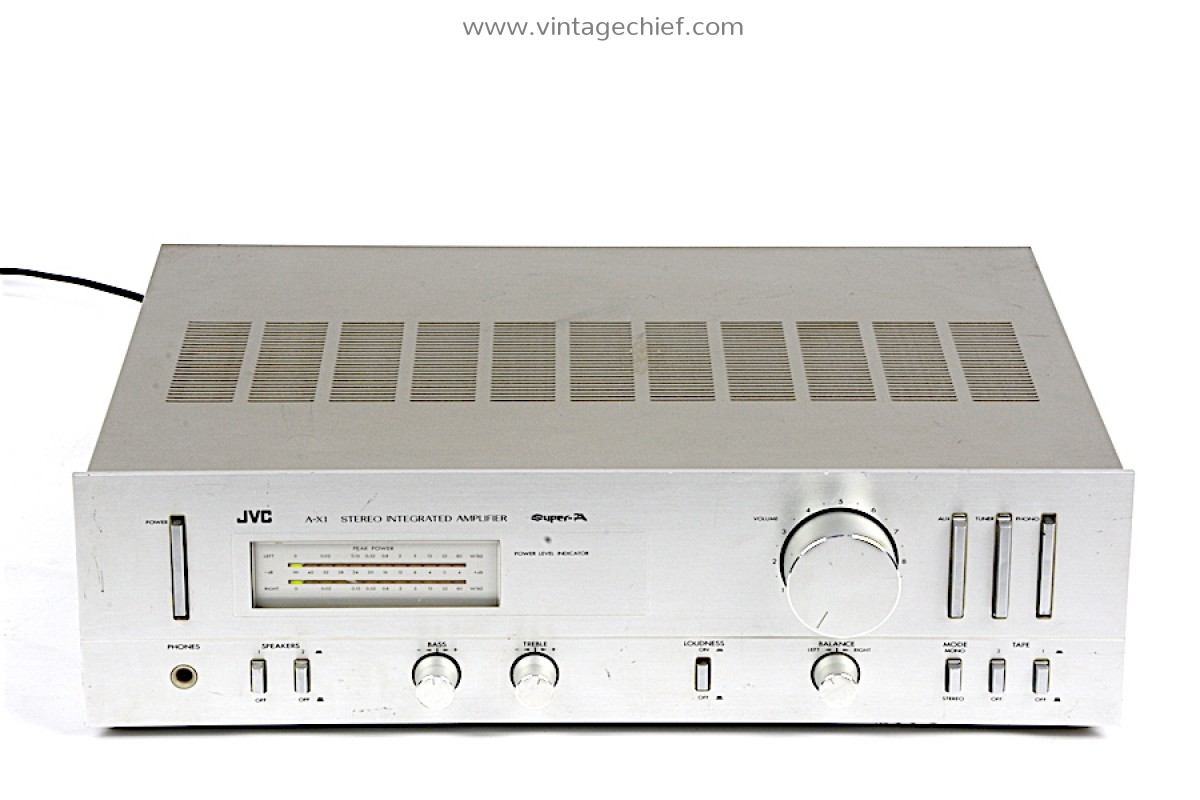JVC A-X1 Stereo Amplifier | Super A | Phono | 1980 | Power Level Indicator