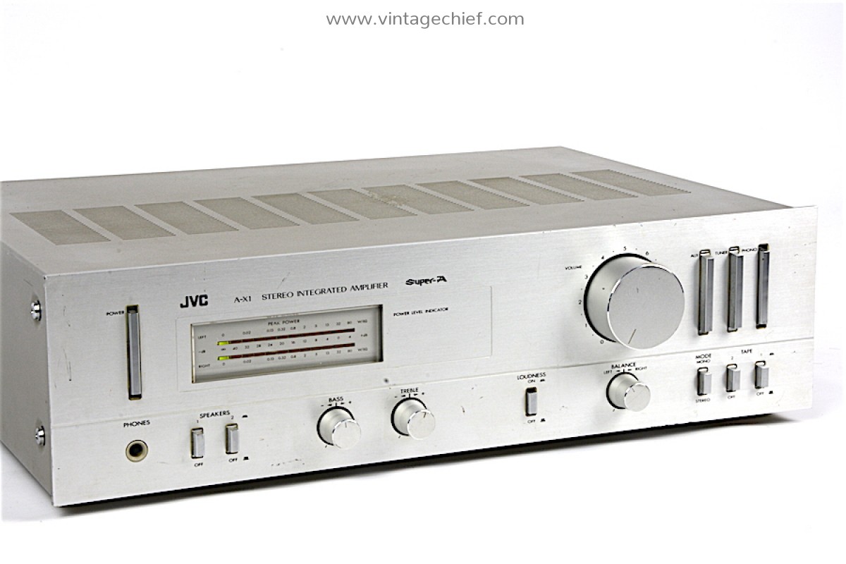 JVC A-X1 Stereo Amplifier | Super A | Phono | 1980 | Power Level Indicator