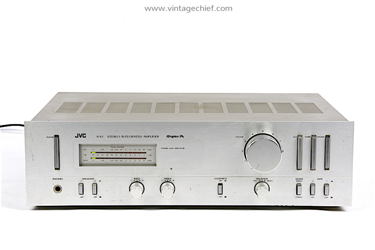 JVC A-X1 Stereo Amplifier | Super A | Phono | 1980 | Power Level Indicator