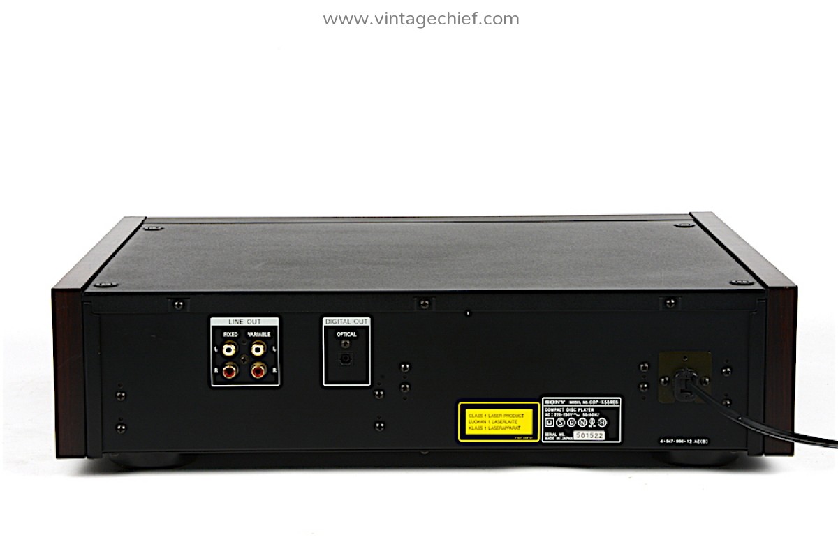 High End Sony CDP-X559ES CD Player + Wooden Side Panels + Remote ...