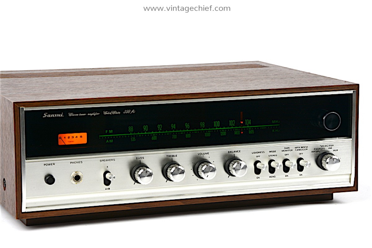 Sansui 350A Receiver | Wooden Case | Solide State | 1970 - 1974