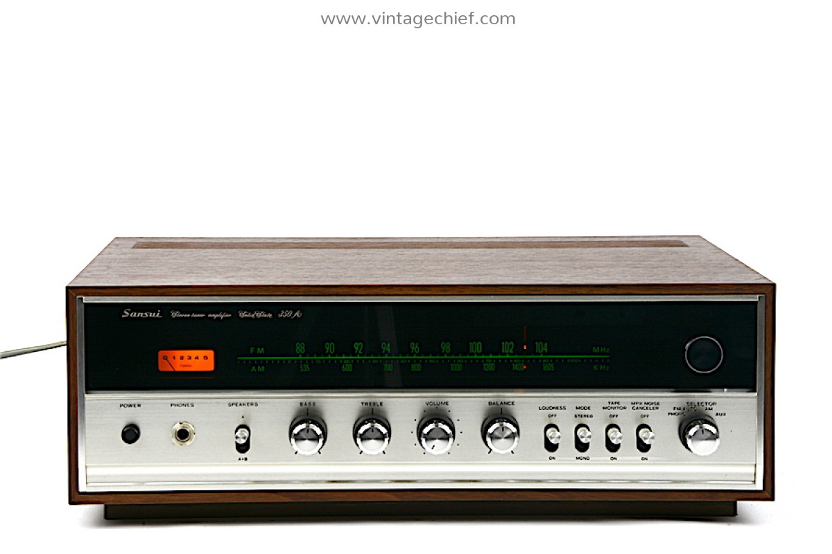 Sansui 350A Receiver | Wooden Case | Solide State | 1970 - 1974
